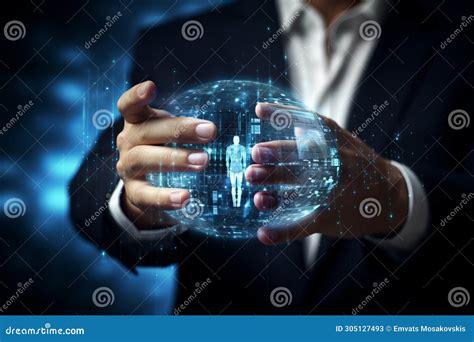 Artificial Intelligence Businessman Touching Ai Machine Learning On