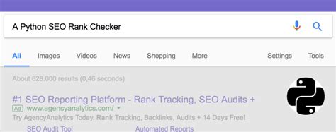 A Python Seo Rank Checker