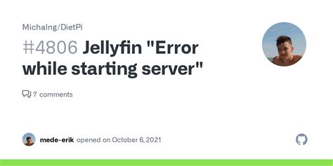 jellyfin error while starting server · issue 4806 · michaing dietpi