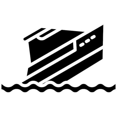 Premium Vector Boat Sink Vector Illustration Style