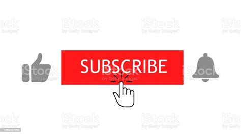 마우스 커서를 클릭하고 구독하고 벨 단추를 클릭합니다 채널 또는 블로그를 구독합니다 마케팅 벡터 일러스트레이션 4k해상도에 대한 스톡 벡터 아트 및 기타 이미지 Istock