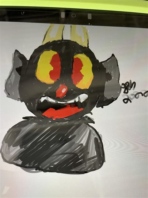 The devil (ipad drawing) : r/Cuphead