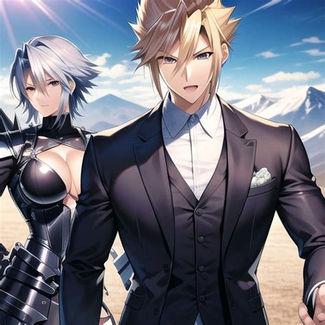 cloud and sakuya 2 the bosses d by alby69 on deviantart