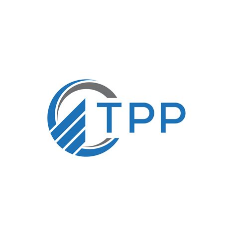Tpp Plano Contabilidad Logo Diseño En Blanco Antecedentes Tpp Creativo Iniciales Crecimiento