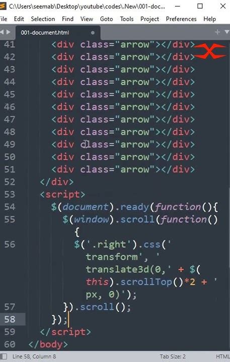 Reverse Scroll Html Css Jquery Youtube