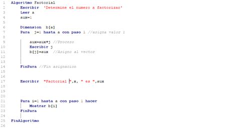 Funciones Pseint Funcion Factorial No Recursiva Tutoriasco Images
