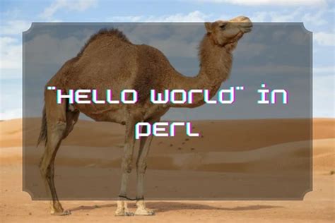 Hello World In Perl
