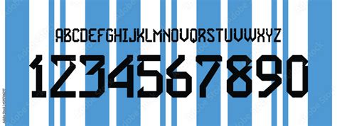 Stockvektorbilden Font Vector Team 2022 Kit Sport Style Font Football