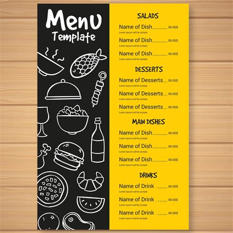 Restaurant Menu Card Design