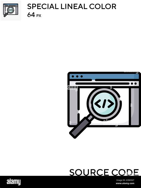 Source Code Special Lineal Color Vector Icon Source Code Icons For