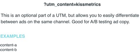 Utm Campaign Content Example