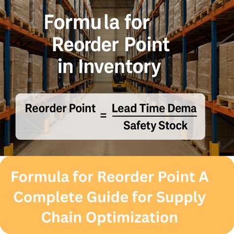Formula For Reorder Point Guide For Supply Chain Optimization