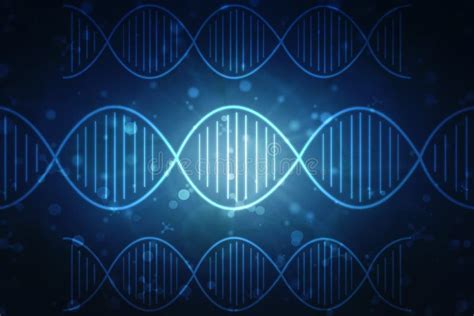 Dna Structure Genetics And Medical Science Concept Dna Molecule On