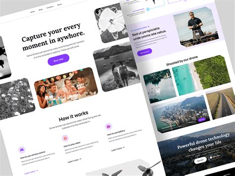 Drone Website On Behance