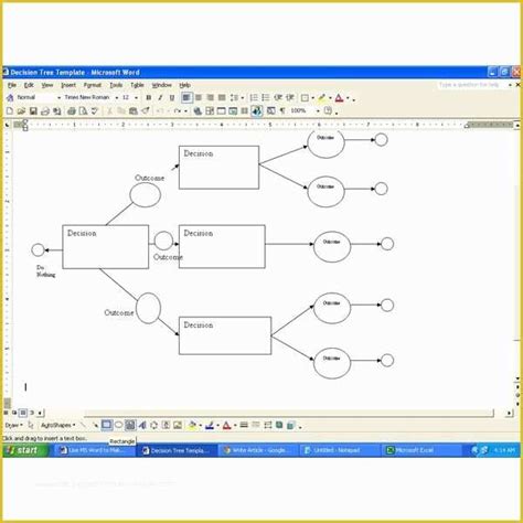 Free Decision Tree Template Of Download A Decision Tree Template For Ms Word