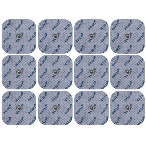 Axion Pack Of 12 Electrodes Square Self Adhesive Pads 5x5cm For Tens
