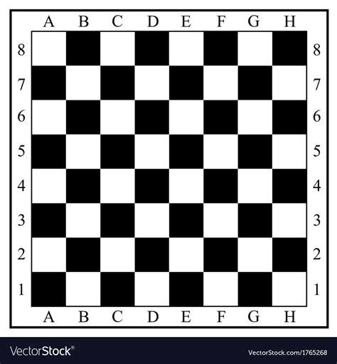 a chess board with the letters and numbers in black and white colors