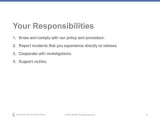 PPT Sexual Harassment Prevention Training For Employees Pptx Crime Harmful Acts To