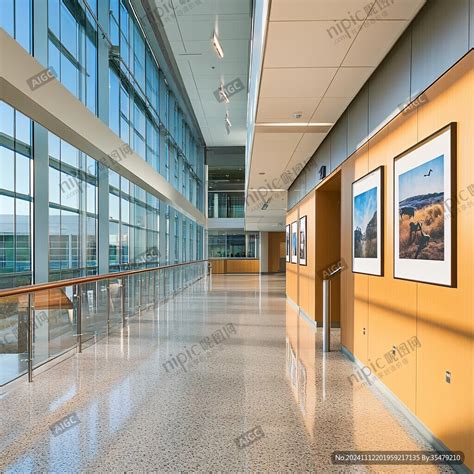 Ai创作图展馆连廊 展馆廊道 校园大厅 院内画廊 旅客休息走廊 研究院过道 画展走廊 航站楼连廊 旅客休闲走廊 中学大厅 医院医院过道 画展大厅 学院长廊 画廊过道 校园门厅 昵图网
