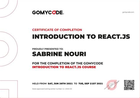 sabrine nouri on linkedin gomycode experience javascript reactjs