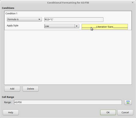Worksheet Function Libreoffice Calc Conditional Formatting Based Of