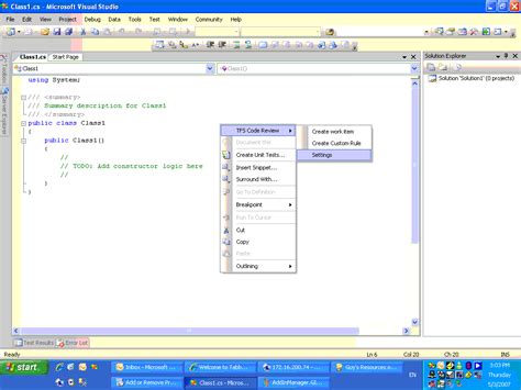 Code Review Add In CodeProject