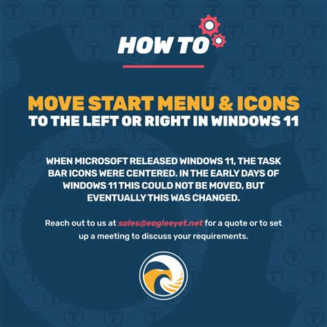 How To Move Start Menu Icons To The Left Or Right In Windows 11 Eagle Eye Technology