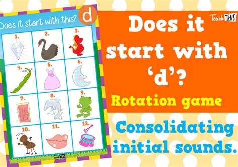 Does It Start With This D Teacher Resources And Classroom Games
