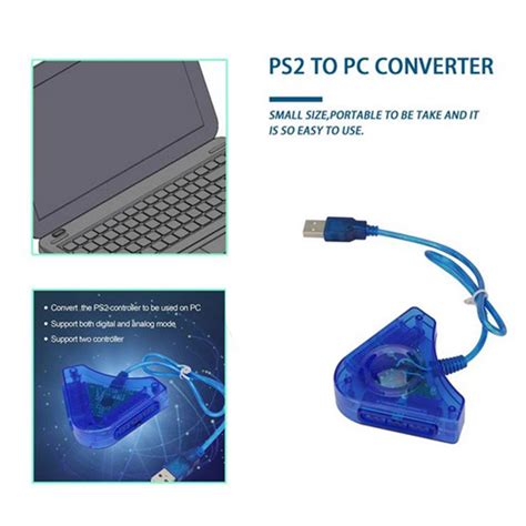 Usb Dual Player Converter Adapter Cable For Ps2 Usb Game Controller Demoo Daraz Pk