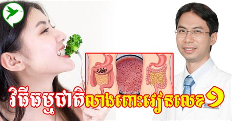 លាមហារីកពោះវៀន វេជ្ជបណ្ឌិតវៀតណាមពន្យល់ថា វិធីធម្មជាតិ៥យ៉ាងជួយសម្អាតពោះវៀនលេខ១