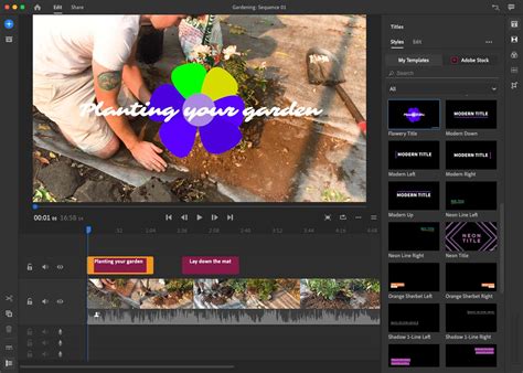 free adobe premiere rush templates