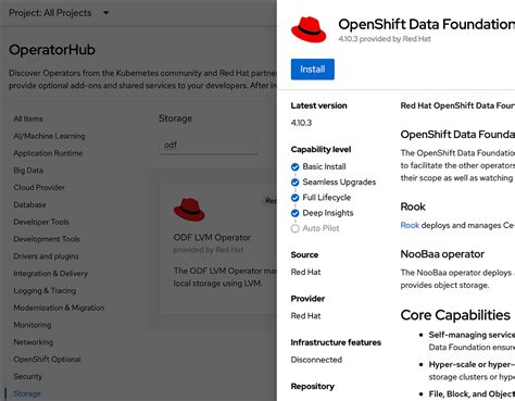 installing openshift data foundation v4 10 on bare metal with local