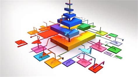 Class Uml Diagrams Vibrantly Illustration With White Background Stock