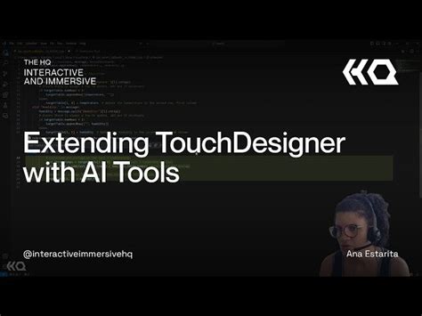 Free Video Extending TouchDesigner With AI Tools From The Interactive Immersive HQ Class