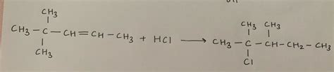 Answered CH3 CH3 CH3 EH3 C CH CH CH3 HCl CH3 Bartleby