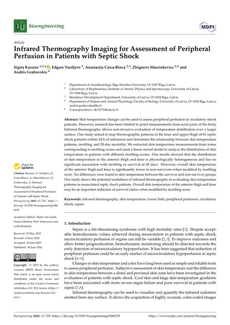 Pdf Infrared Thermography Imaging For Assessment Of Peripheral Pdf Infrared Thermography Imaging For Assessment Of Peripheral