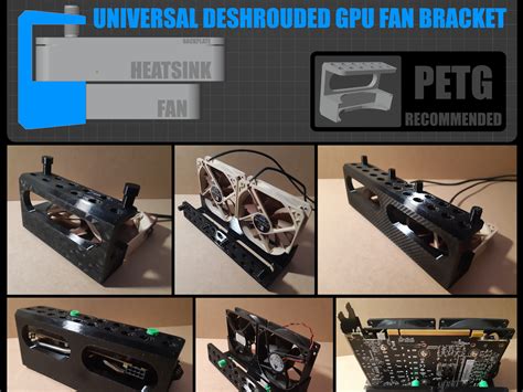 Universal Gpu Fan Deshroud Bracket By 3dfreeman Makerworld Download Free 3d Models