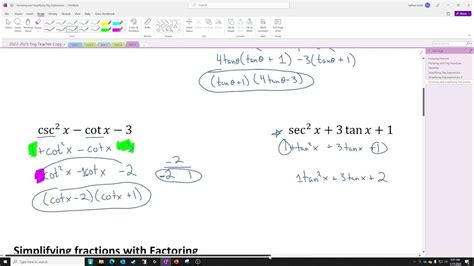 Trig Identities With Factoring Youtube Trig Identities With Factoring Youtube