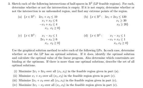 solved sketch each of the following intersections of