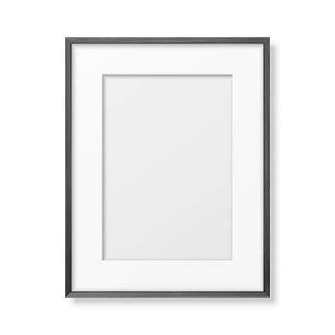 Векторный 3d реалистичный A4 черный деревянный простой современный