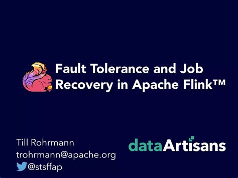 Fault Tolerance And Job Recovery In Apache Flink FlinkForward PPT