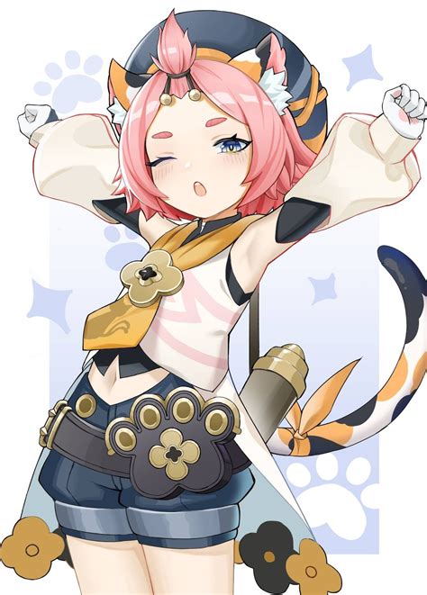 Diona Genshin Impact Drawn By Mo Ding Danbooru