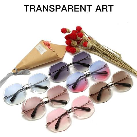 Rimless Sunglasses Summer Beach Keepioneer Eyewear