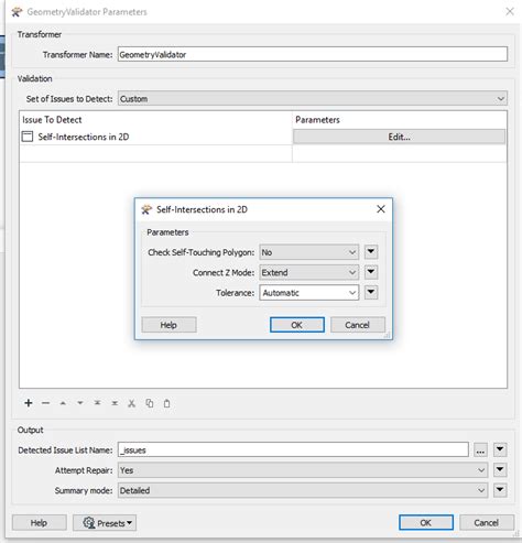 Geometry Validator Fixing Issue Community
