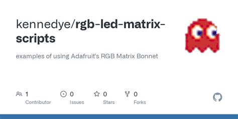 GitHub Kennedye Rgb Led Matrix Scripts Examples Of Using Adafruit S RGB Matrix Bonnet