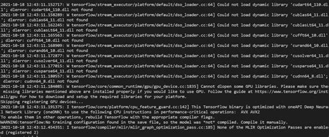 Python How To Stop Tensorflow From Printing A Billion Warning Regarting Cudart64 Stack Overflow