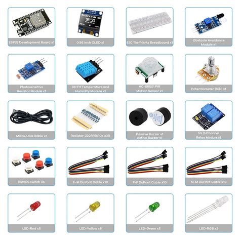 Esp32 Basic Starter Kit Wifi Bluetooth Wireless Iot Development