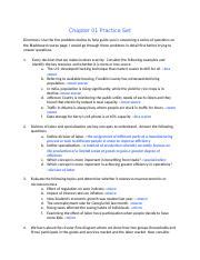 OpenStax Ch Practice Set Docx Chapter Practice Set Directions Use The Five Problems