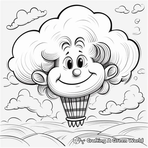 Cloud Coloring Pages Free And Printable
