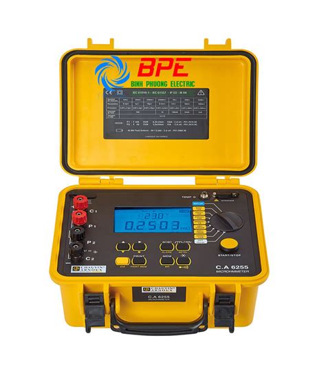 Thiết Bị đo điện Trở Thấp Cuộn Dây Chauvin Arnoux C A 6255 10a
